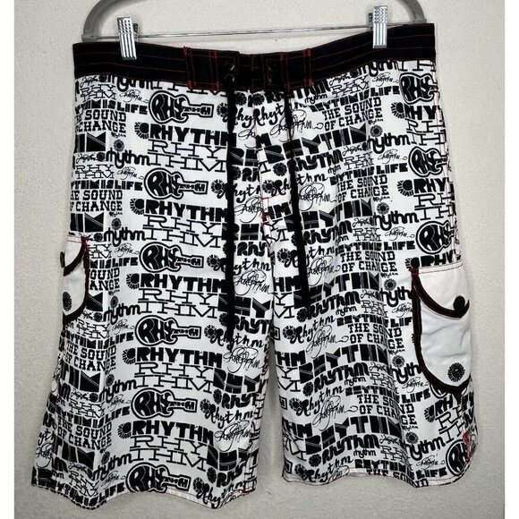 Rhythm. | Shorts | Rhythm Trunks Mens 36 Board Shorts Cargo Pockets ...